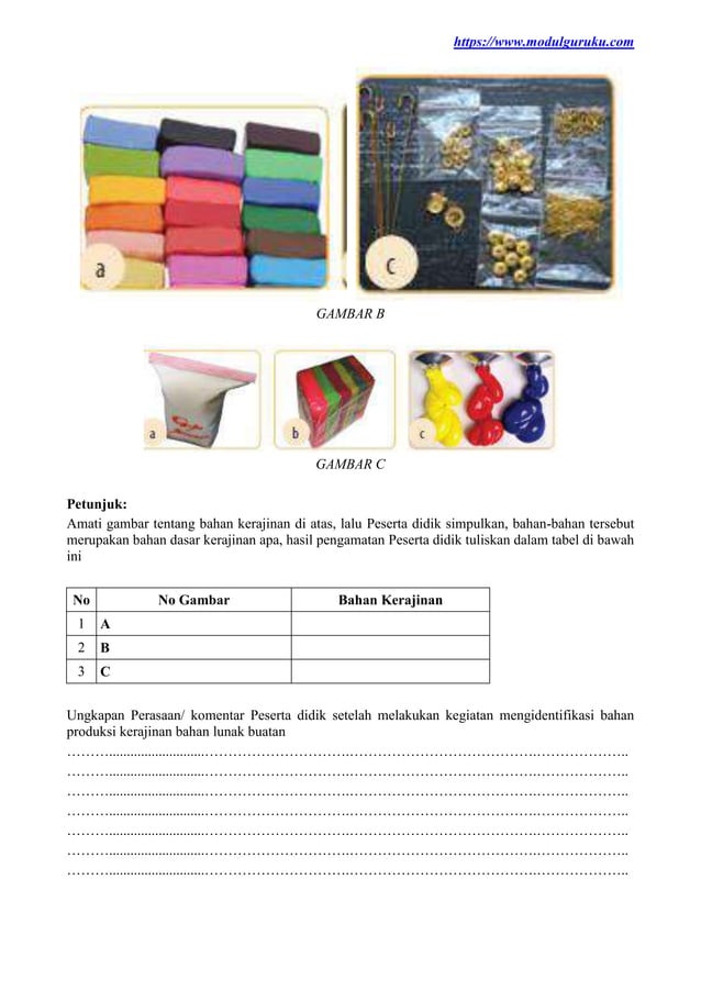 Modul Ajar Prakarya Kerajinan Kelas 8 SMP Fase D | DOCX