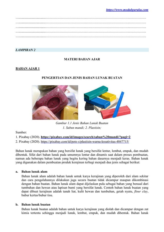 Modul Ajar Prakarya Kerajinan Kelas 8 SMP Fase D | DOCX