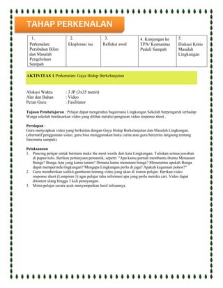 Modul Ajar Proyek Kelas 4 Tema Gaya Hidup Berkelanjutan.docx