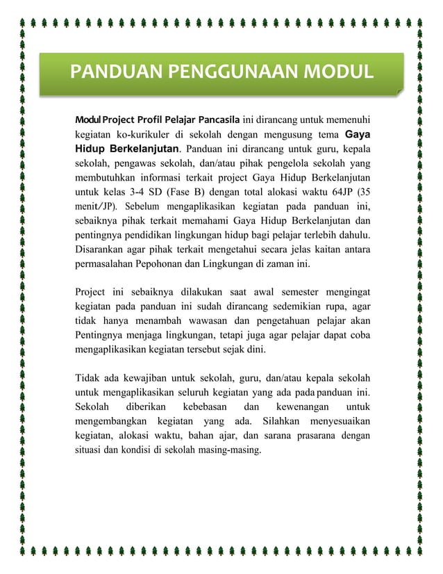 Modul Ajar Proyek Kelas 4 Tema Gaya Hidup Berkelanjutan.docx