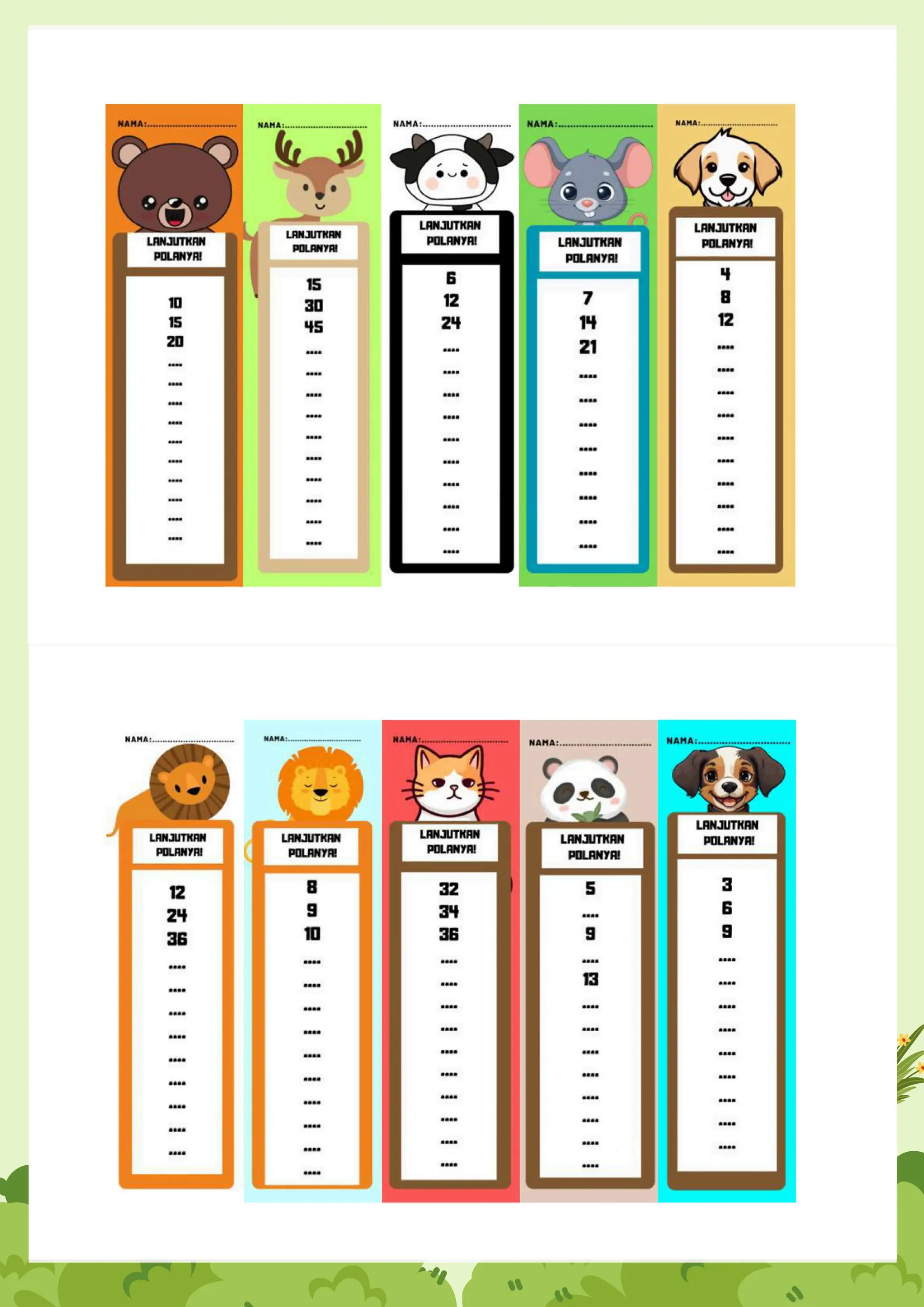 Modul ajar Matematika Kelas 4 tentang pola bilangan.pdf