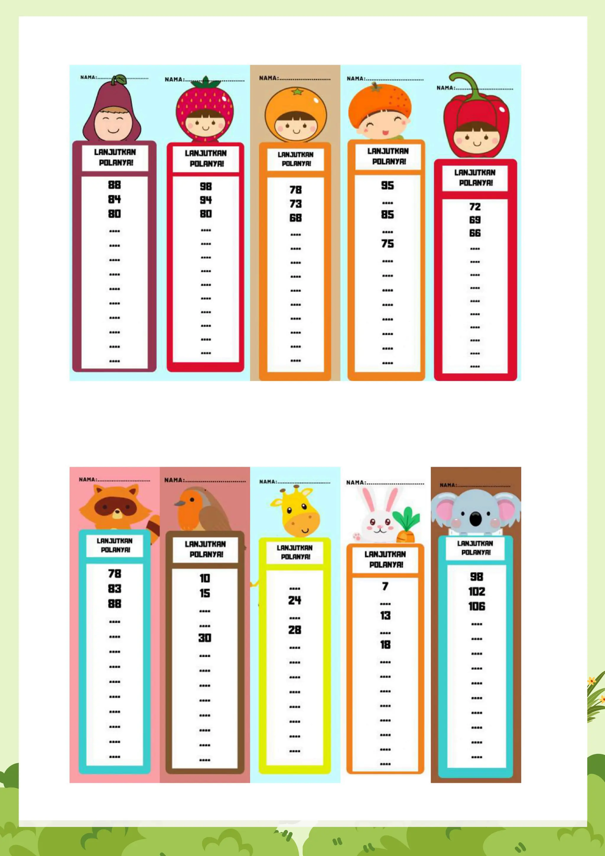 Modul ajar Matematika Kelas 4 tentang pola bilangan.pdf