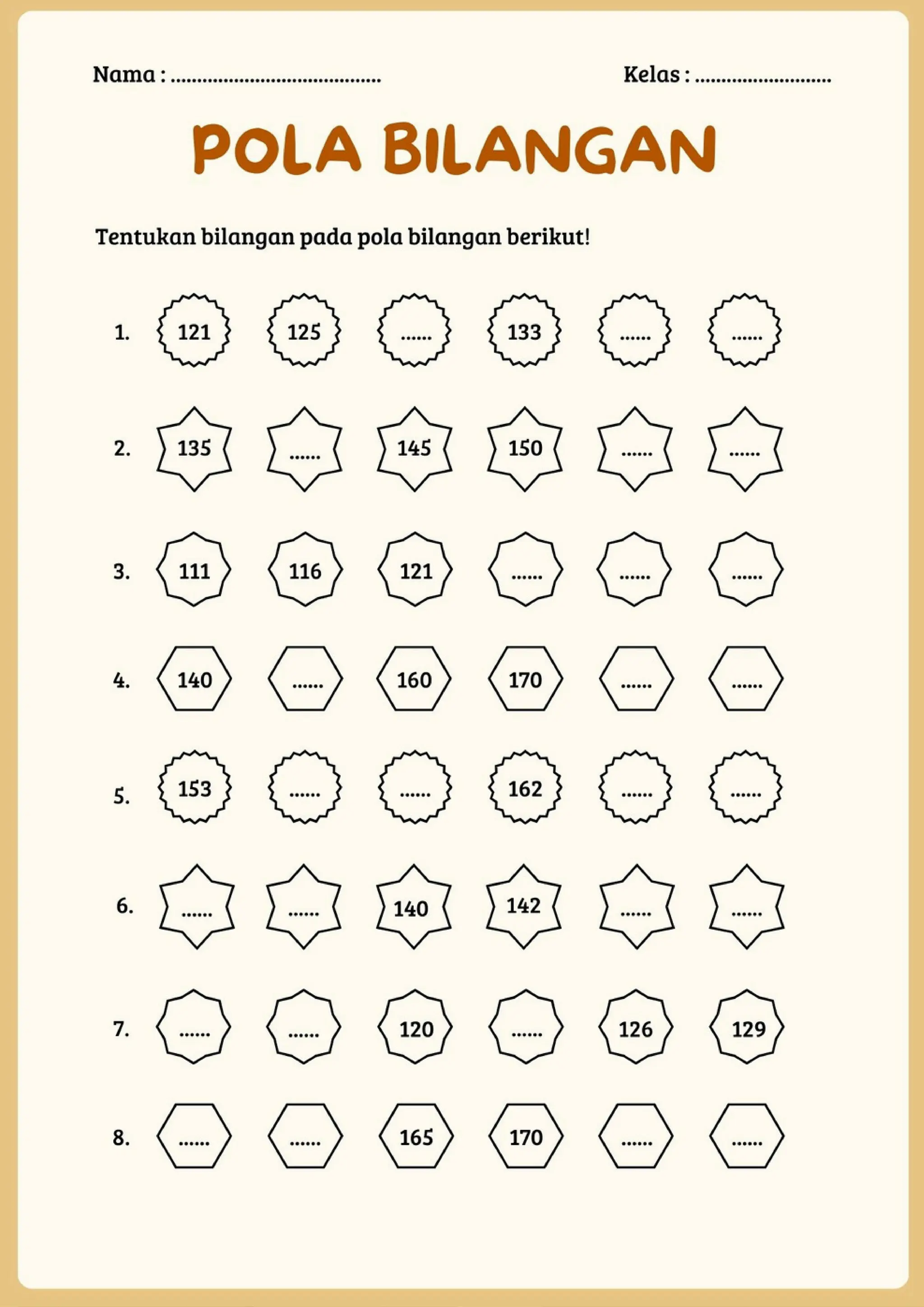 Modul ajar Matematika Kelas 4 tentang pola bilangan.pdf