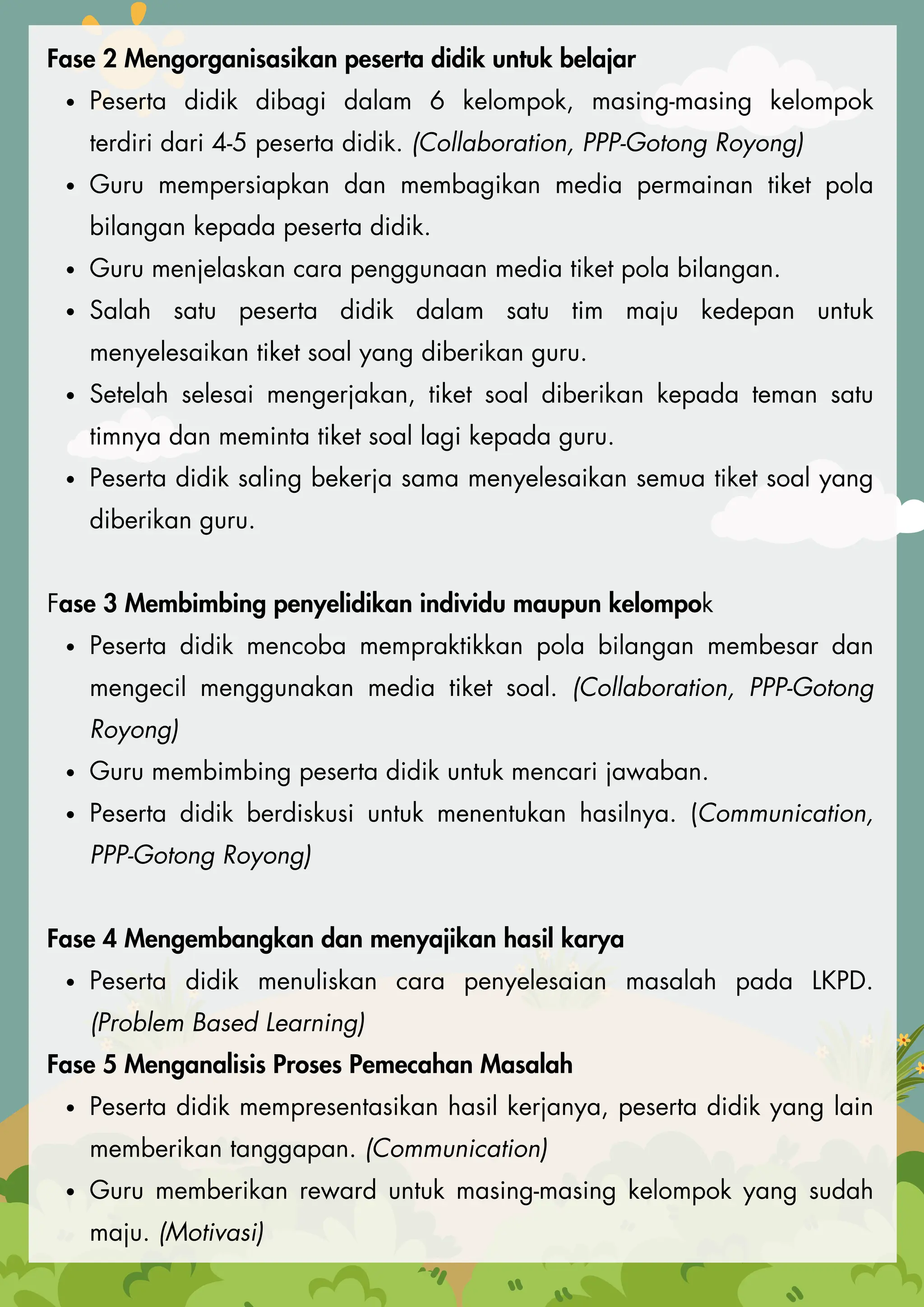 Modul ajar Matematika Kelas 4 tentang pola bilangan.pdf