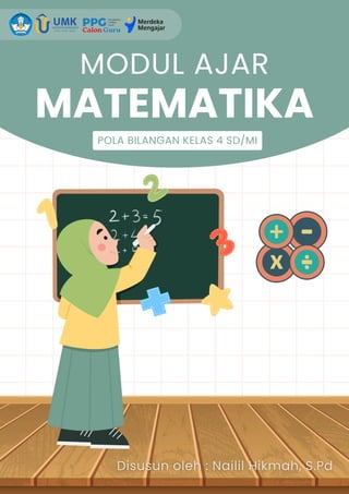Modul ajar Matematika Kelas 4 tentang pola bilangan.pdf