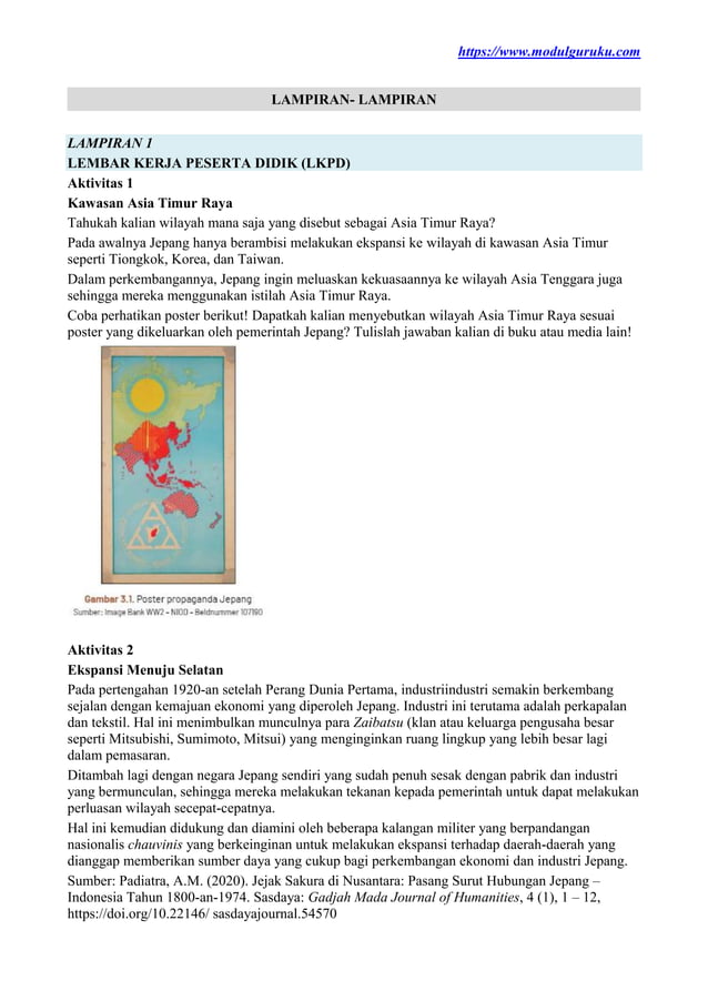 Modul Ajar Sejarah Kelas 11 Fase F Kurikulum Merdeka | PDF