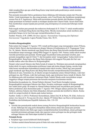 Modul Ajar Sejarah Kelas 11 SMA/MA Fase F Kurikulum Merdeka | PDF