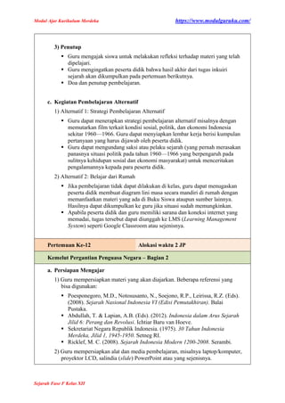 Modul Ajar Sejarah Kelas 12 Fase F Kurikulum Merdeka | PDF