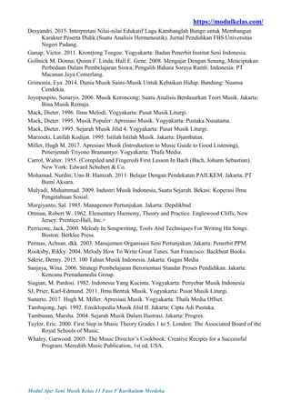 Modul Ajar Seni Musik Kelas 11 SMA/MA Fase F Kurikulum Merdeka | PDF