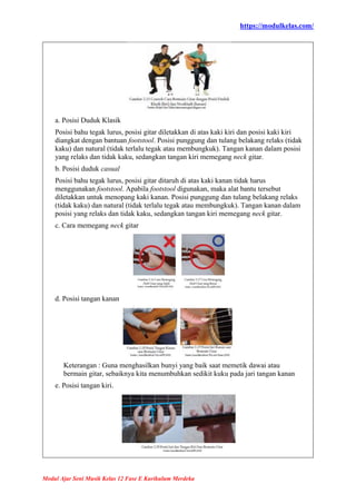 Modul Ajar Seni Musik Kelas 12 SMA/MA Fase F Kurikulum Merdeka | PDF