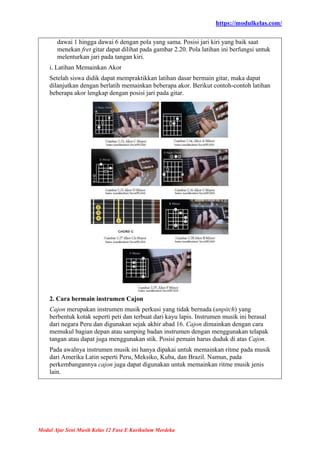 Modul Ajar Seni Musik Kelas 12 SMA/MA Fase F Kurikulum Merdeka | PDF