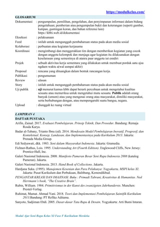 Modul Ajar Seni Rupa Kelas 11 SMA/MA Fase F Kurikulum Merdeka | PDF