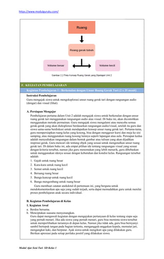 MODUL AJAR SENI TARI KELAS 1 BAB 2 | DOCX