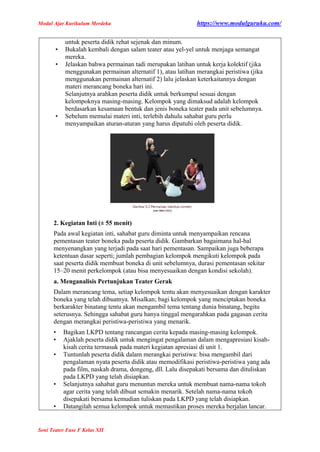 Modul Ajar Seni Teater Kelas 12 Fase F Kurikulum Merdeka | PDF