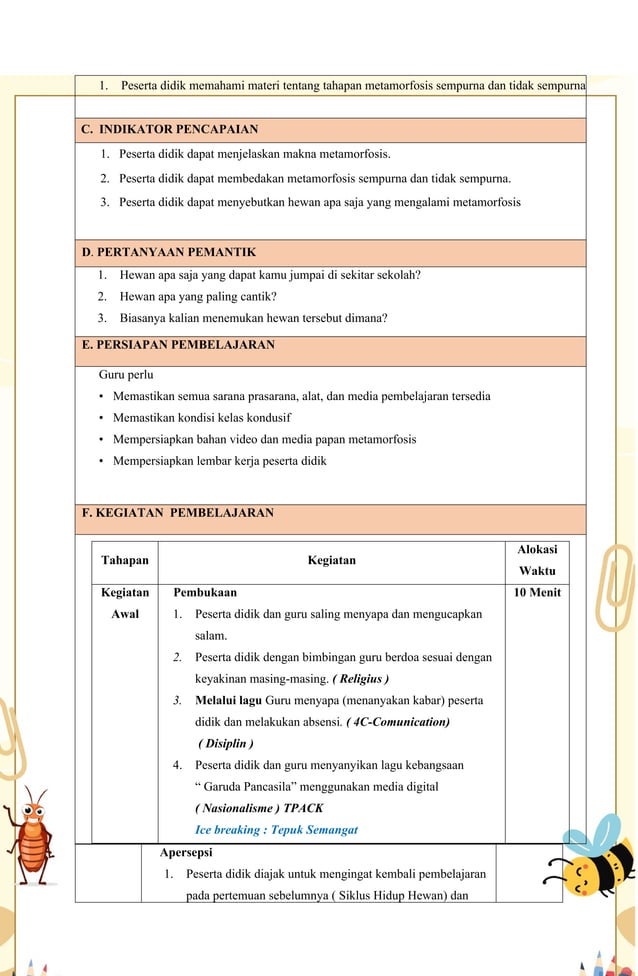MODUL AJAR SIKLUS MAKHLUK HIDUP KELAS 3.docx
