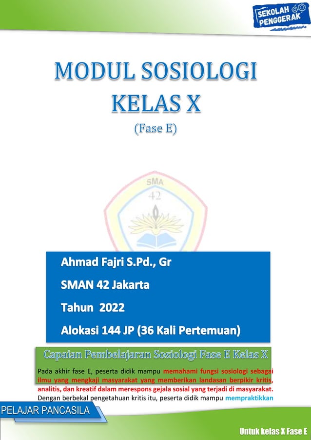 Modul ajar Sosiologi.docx