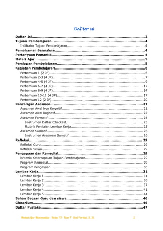 Modul Ajar Statistika Data Fase F kelas | PDF