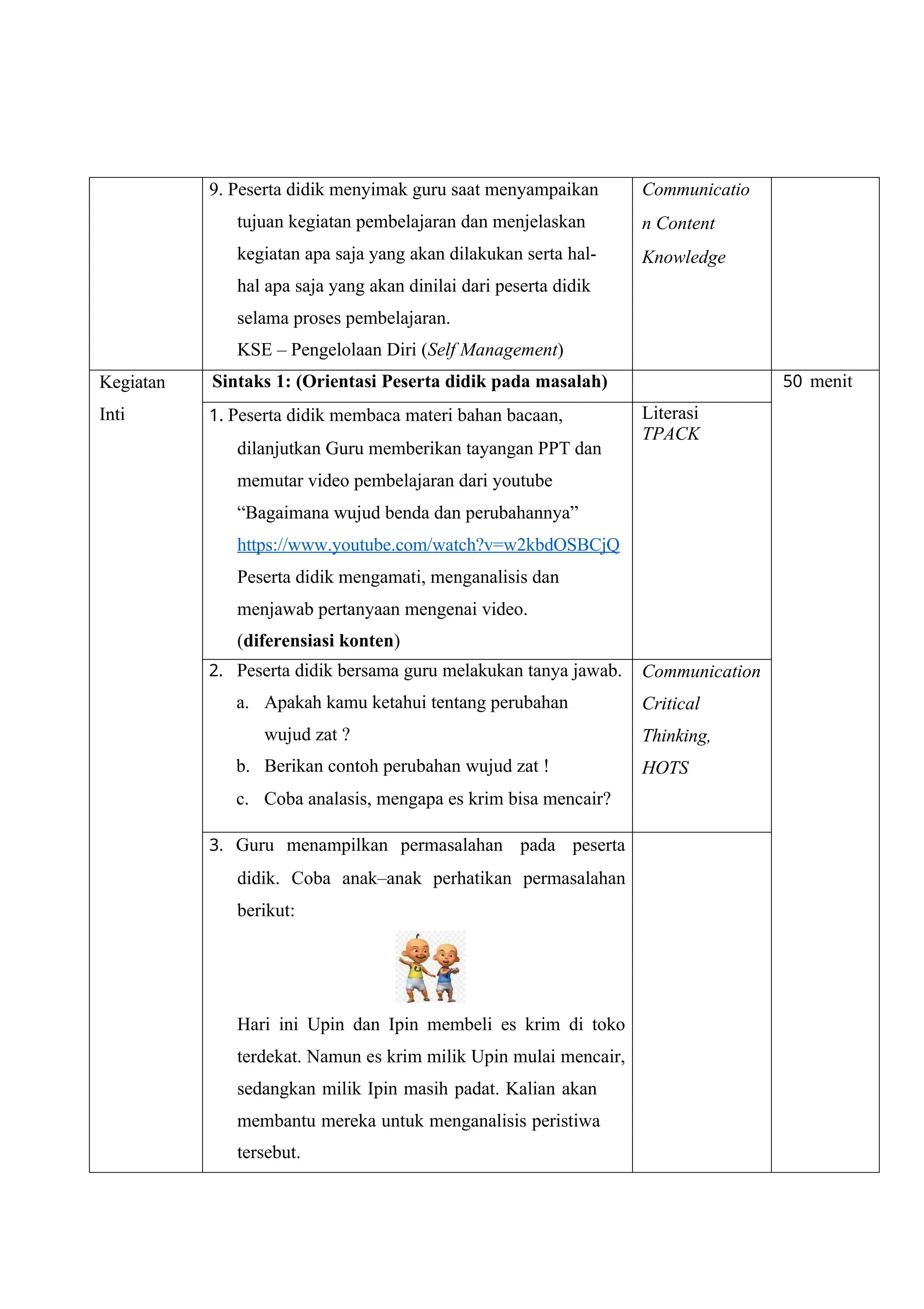 MODUL AJAR TaRL IPAS KELAS 4 PERUBAHAN WUJUD BENDA UKIN.docx