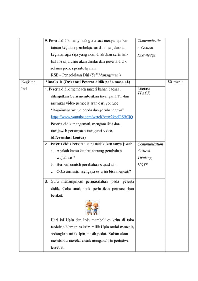 MODUL AJAR TaRL IPAS KELAS 4 PERUBAHAN WUJUD BENDA UKIN.docx