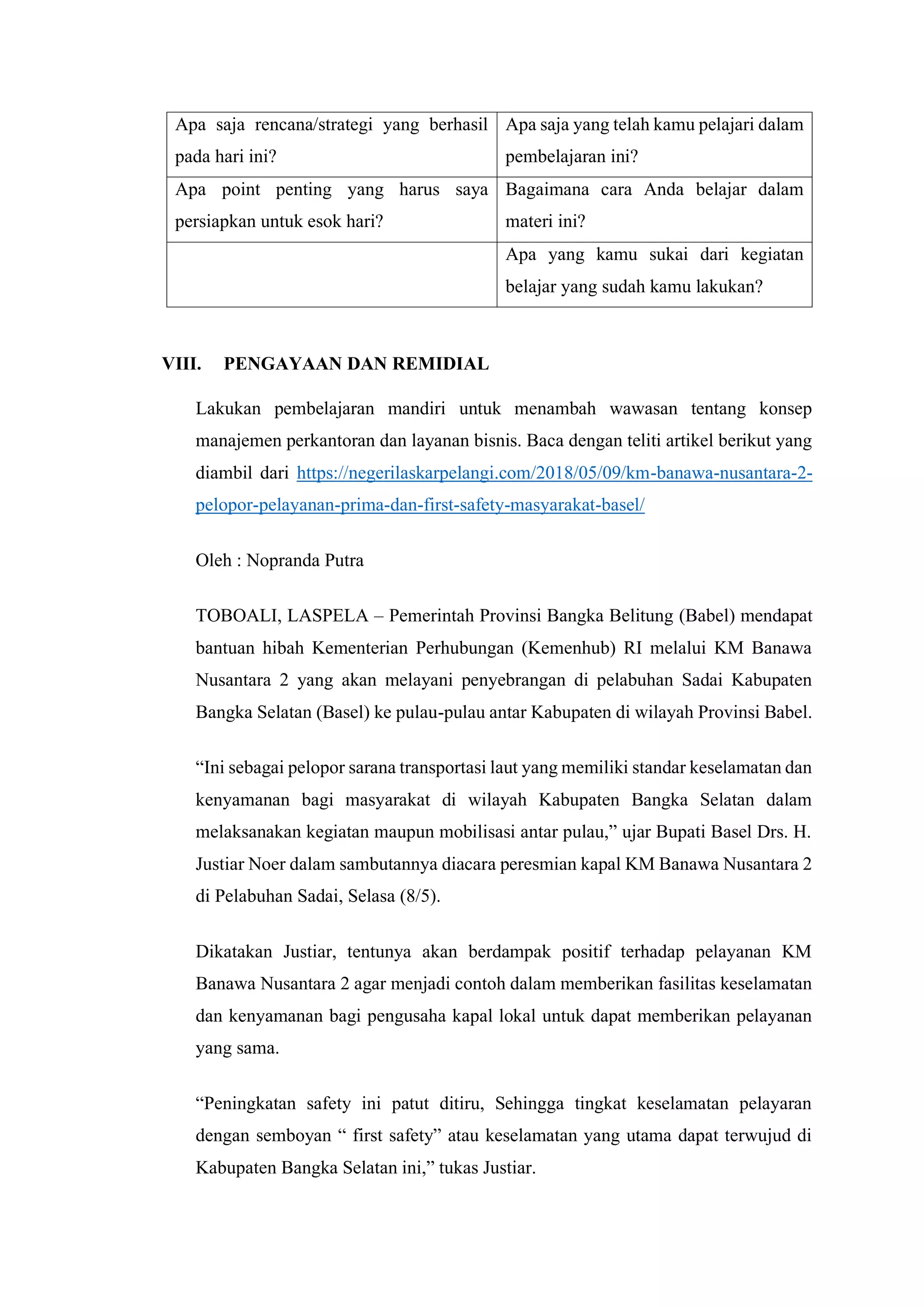 MODUL AJAR TEKNIK DASAR AKTIVITAS PERKANTORAN DI BIDANG MANAJEMEN PERKANTORAN DAN LAYANAN BISNIS.pdf