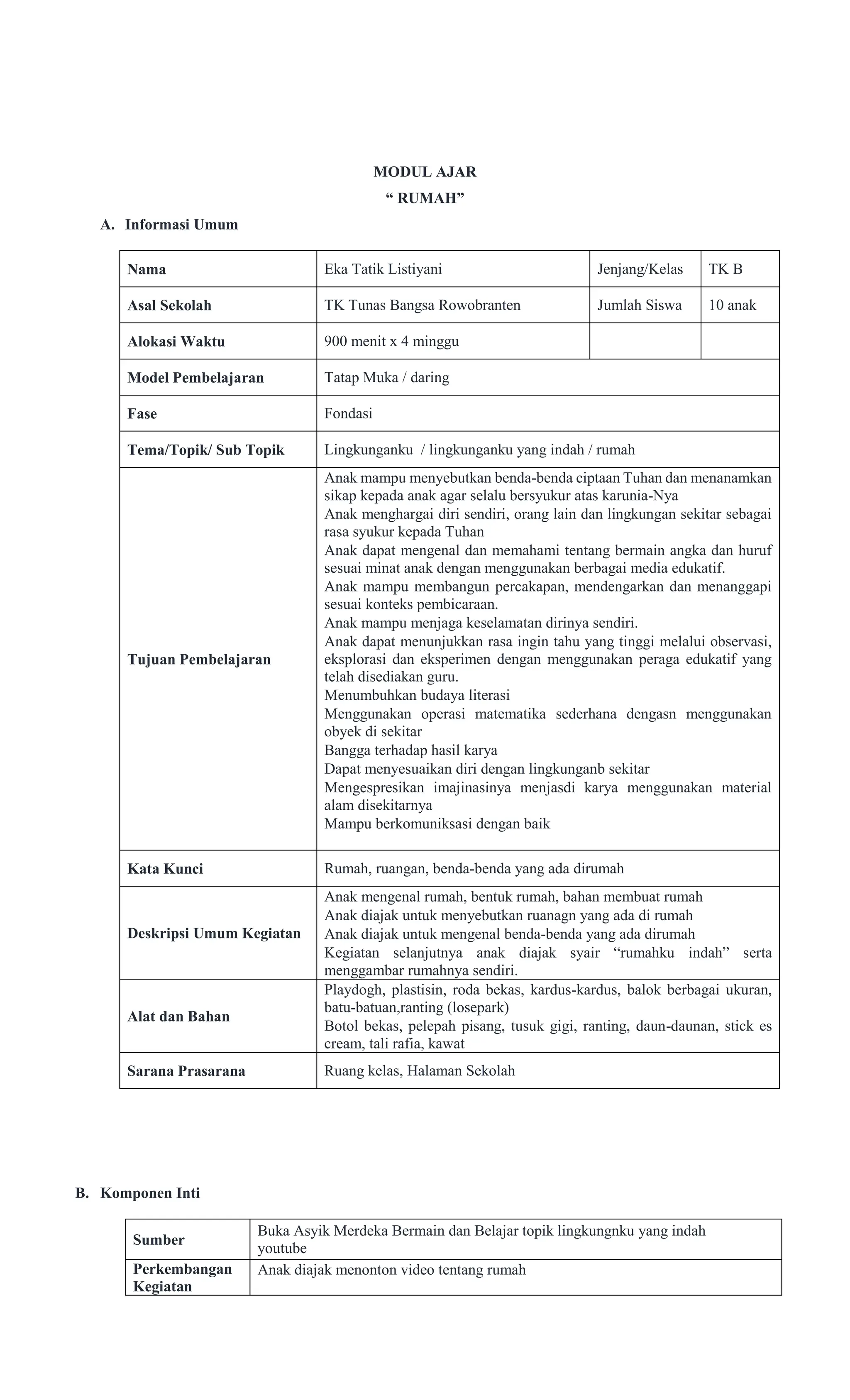 Modul Ajar untuk TK kelas A dan Kelas B.docx