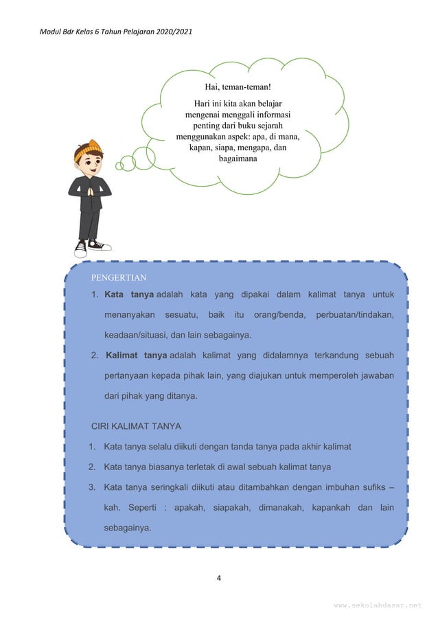 Modul aki bagi kelas 6 tema 2 | PDF
