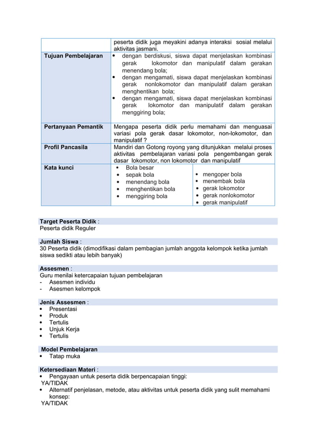 MODUL AKSI NYATA PKG PJOK KELAS 5 SD.docx