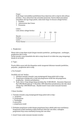 Modul aktiva tetap | PDF