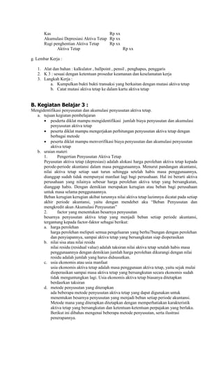 Modul aktiva tetap | PDF