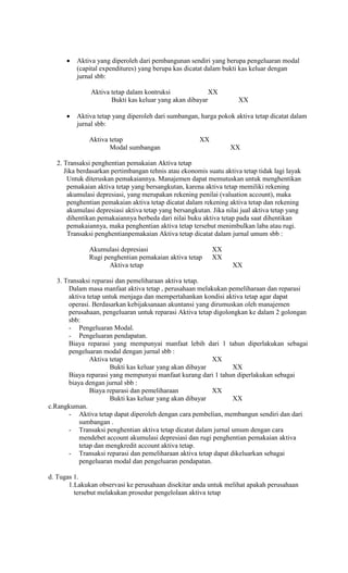 Modul aktiva tetap | PDF
