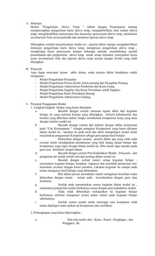 Modul aktiva tetap | PDF