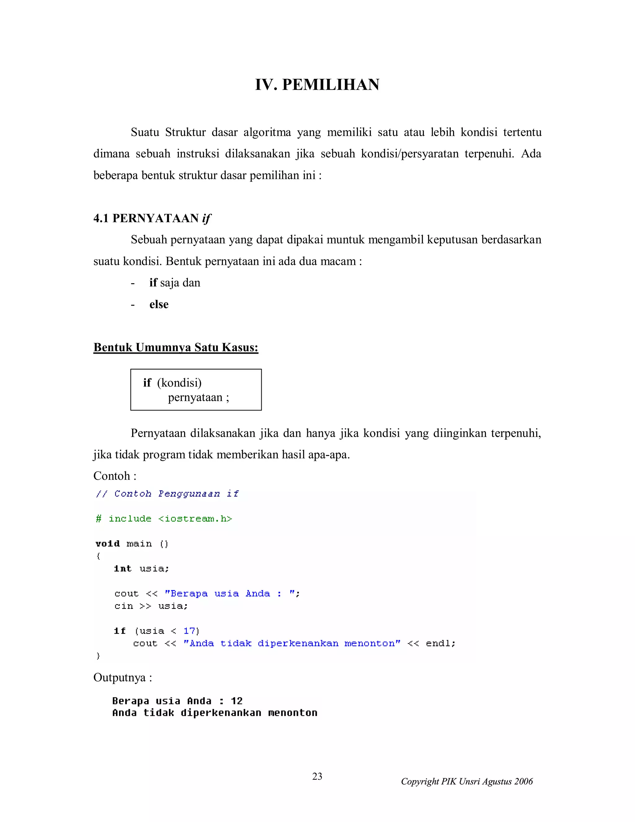 Modul algoritma dan pemograman | PDF