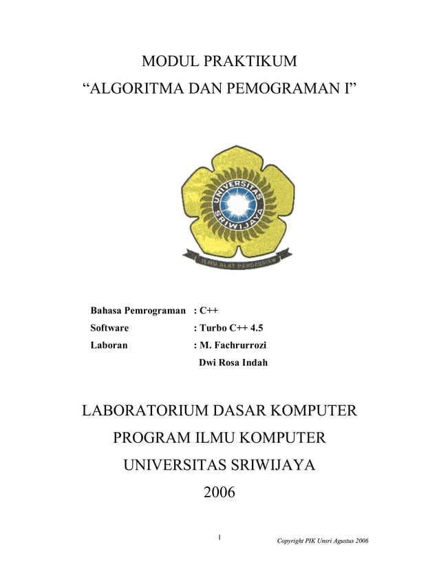 Modul algoritma dan pemograman | PDF