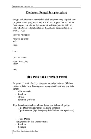 Modul algoritma dan struktur data i | DOC