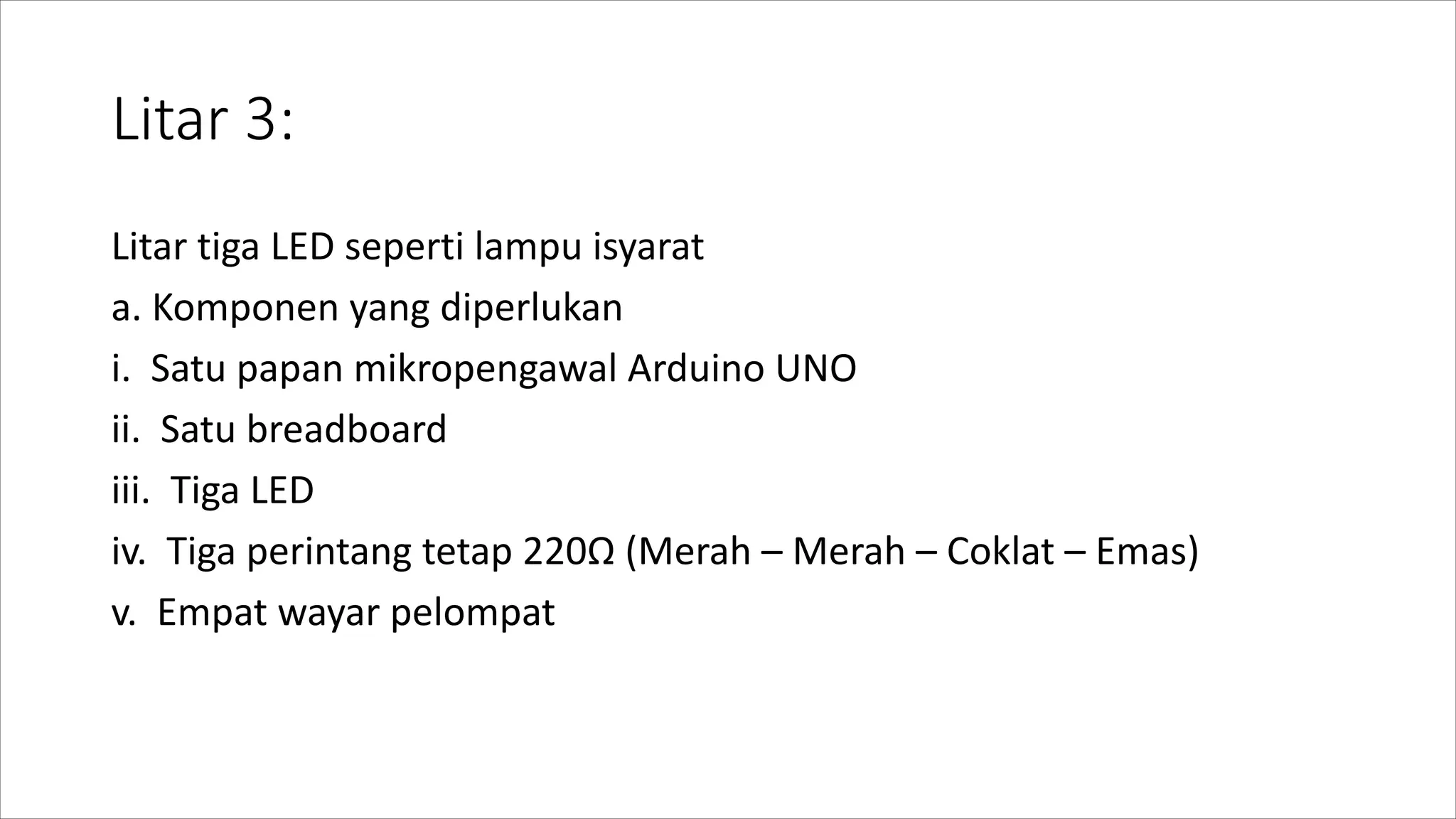 Simulasi Modul Amali Arduino Tingkatan 2 RBT | PDF