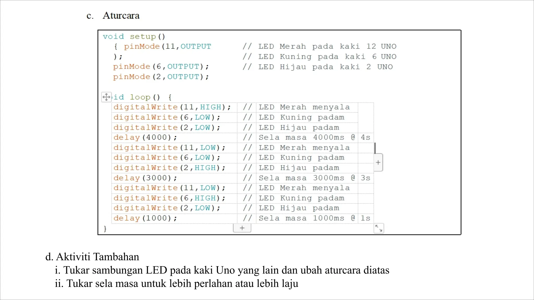 Simulasi Modul Amali Arduino Tingkatan 2 RBT | PDF