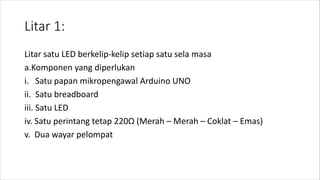 Simulasi Modul Amali Arduino Tingkatan 2 RBT | PDF