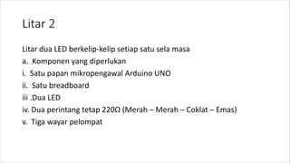 Simulasi Modul Amali Arduino Tingkatan 2 RBT | PDF