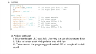 Simulasi Modul Amali Arduino Tingkatan 2 RBT | PDF