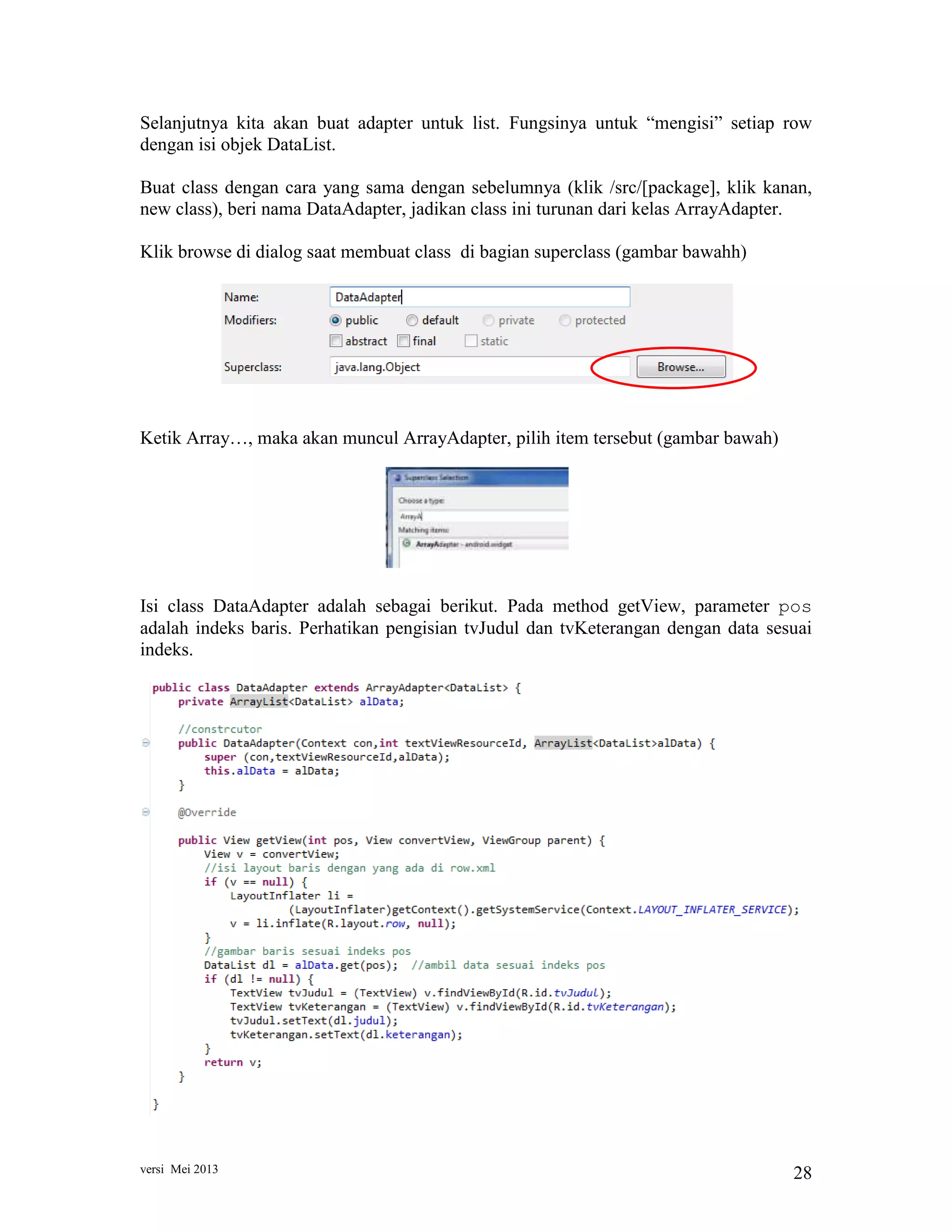 Modul android | DOCX