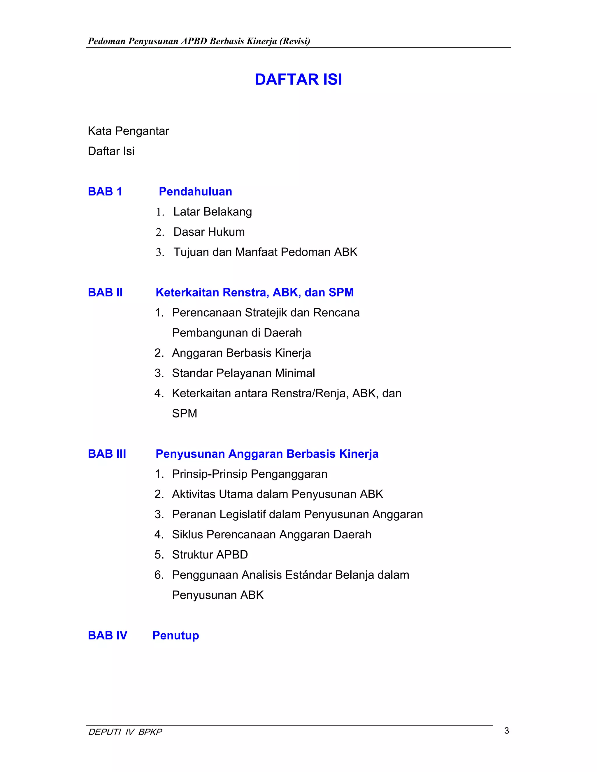 Modul anggaran berbasis kinerja (daerah) | PDF