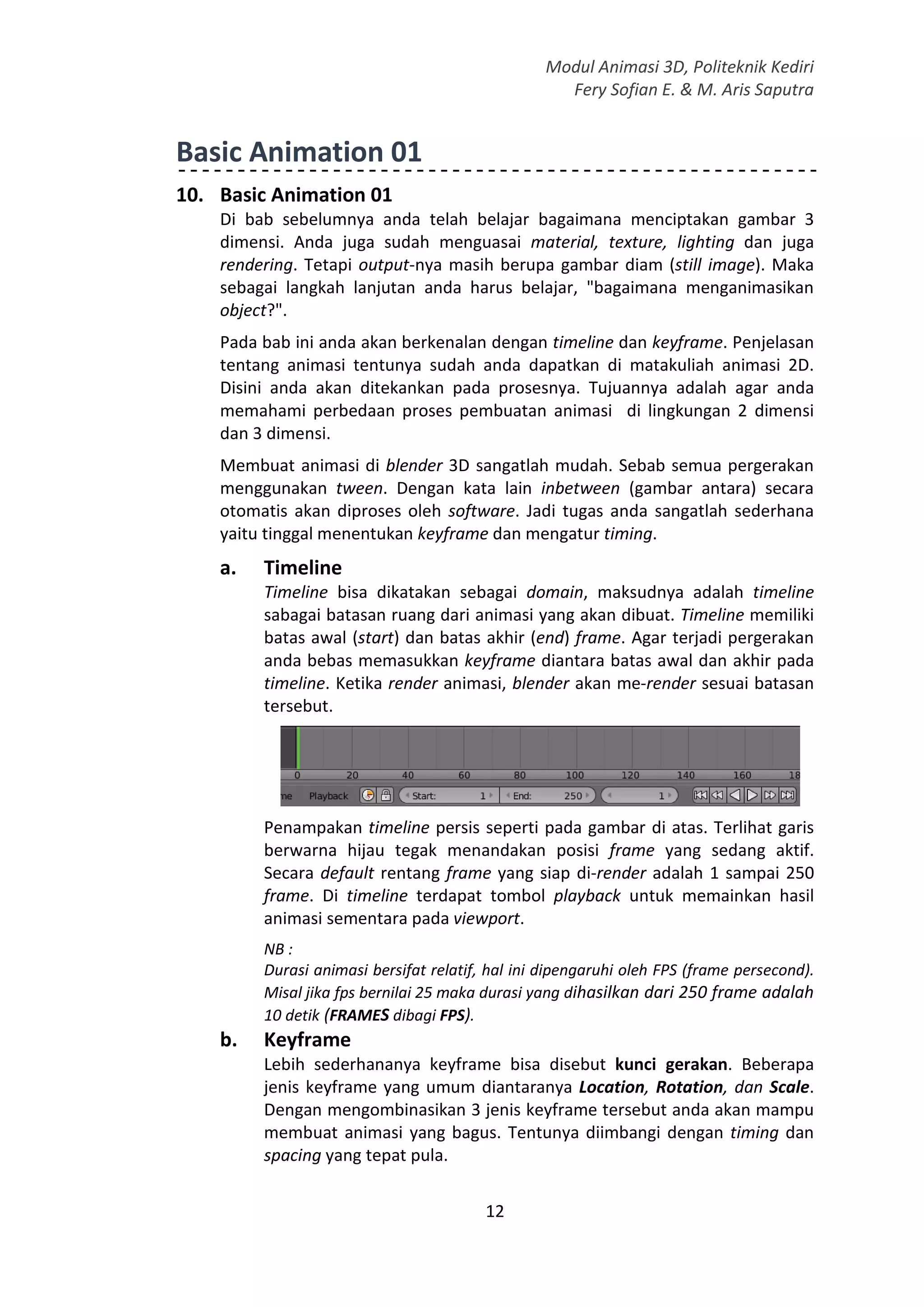 Modul Animasi 3D - Part 11 | PDF