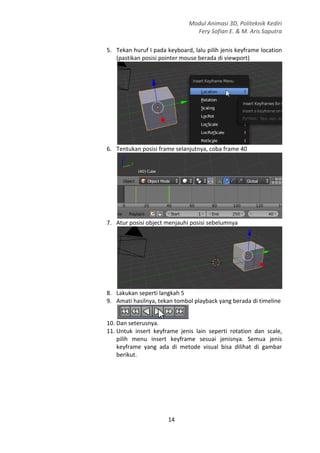 Modul Animasi 3D - Part 11 | PDF