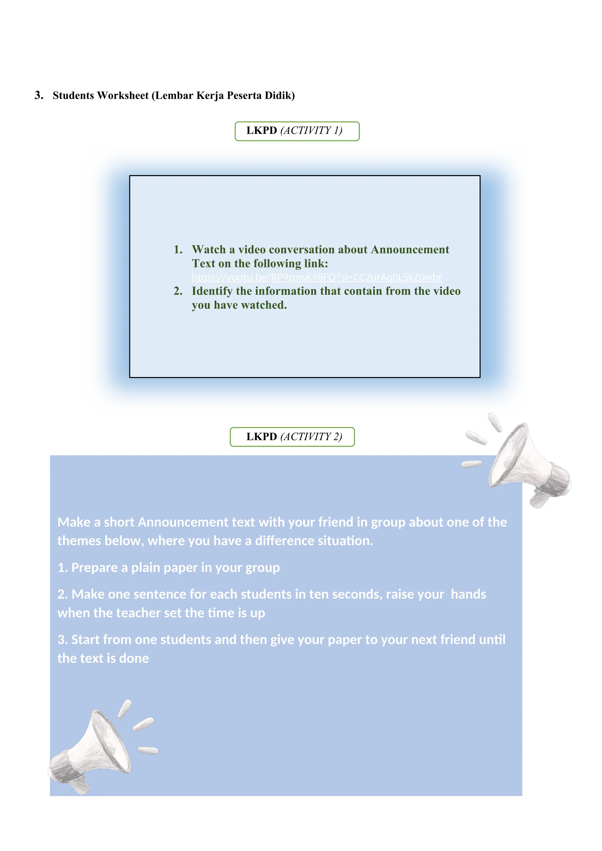 MODUL AJAR ANNOUNCEMENT TEXT KELAS IX.docx