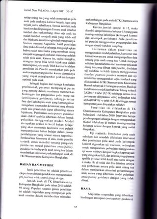 Modul anticipatory guidance terhadap perubahan pola asuh orang tua yang | PDF