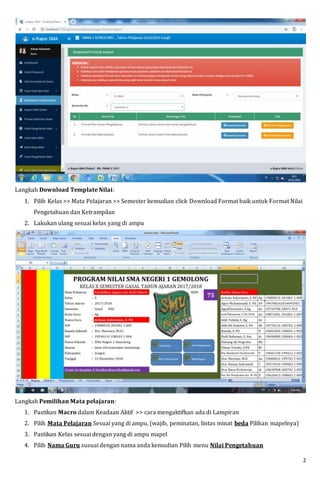 Modul aplikasi erapor guru (1) | PDF