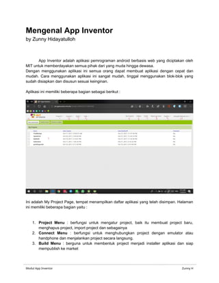 Modul Ajar Mata pelajaran Informatika Kelas XI tentang Modul App ...