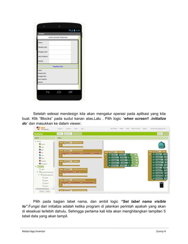 Modul Ajar Mata pelajaran Informatika Kelas XI tentang Modul App ...