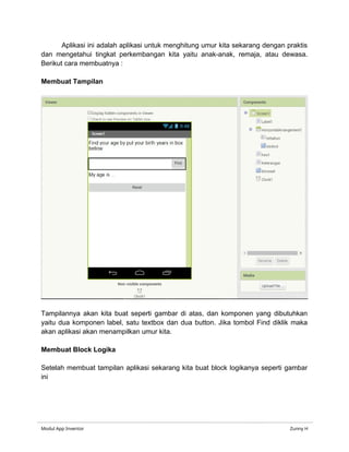 Modul Ajar Mata pelajaran Informatika Kelas XI tentang Modul App ...