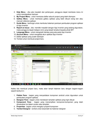 Modul Ajar Mata pelajaran Informatika Kelas XI tentang Modul App Inventor | DOCX